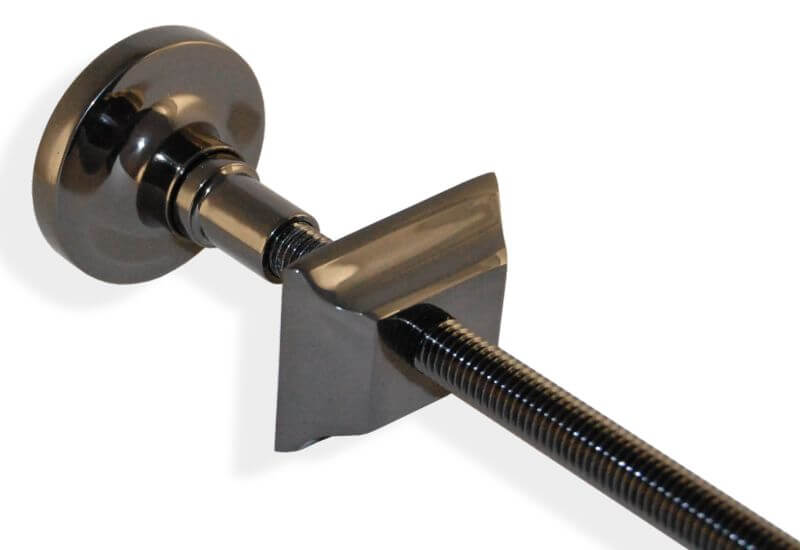 Cast Iron Designer Radiator Luxury Wall Tie - Black Nickel - Poshrads