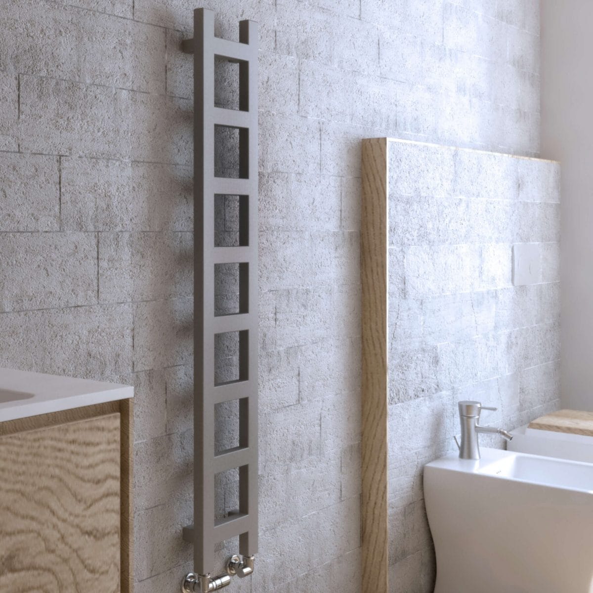 Terma Alex One Electric Designer Towel Rail | Poshrads