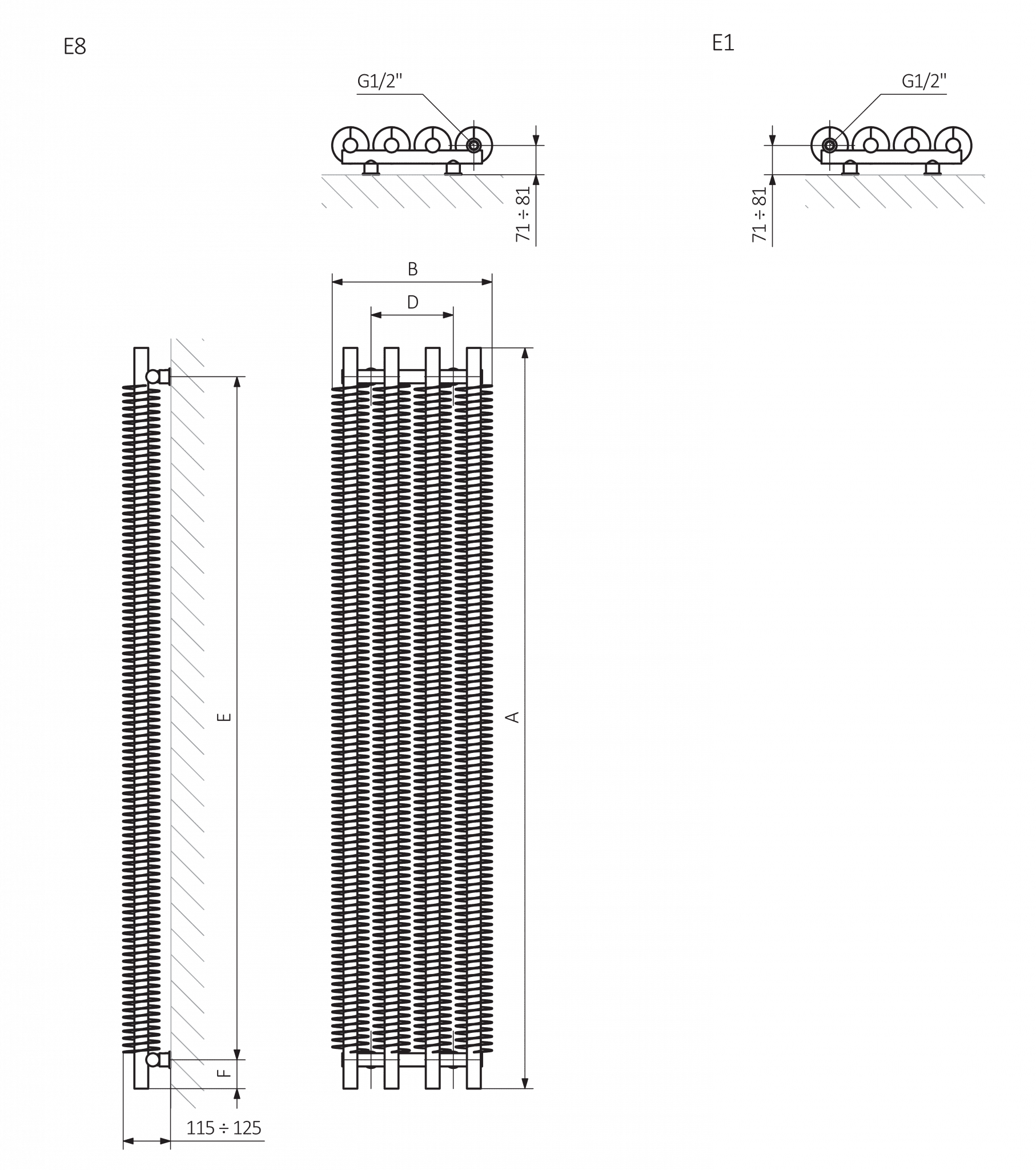 Terma Ribbon Vertical Electric Designer Radiator | Poshrads
