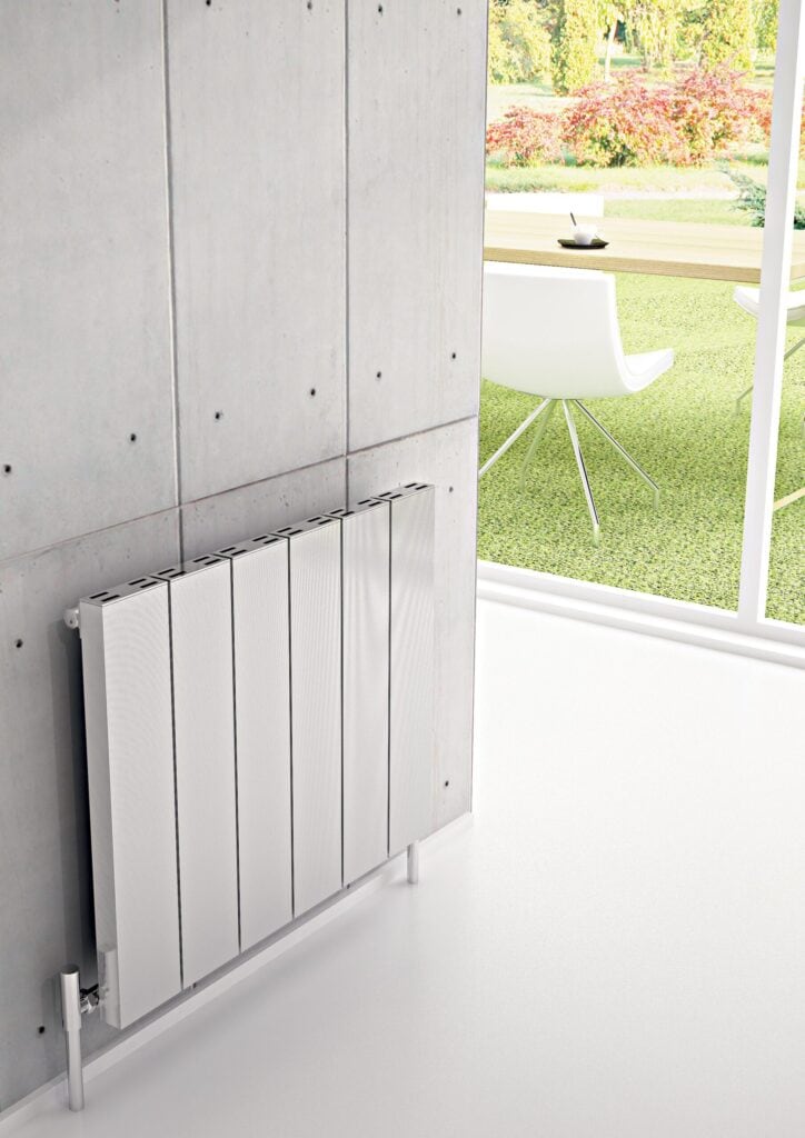 Buy Carisa Elvino Horizontal Polished Anodized Designer Radiator | Poshrads