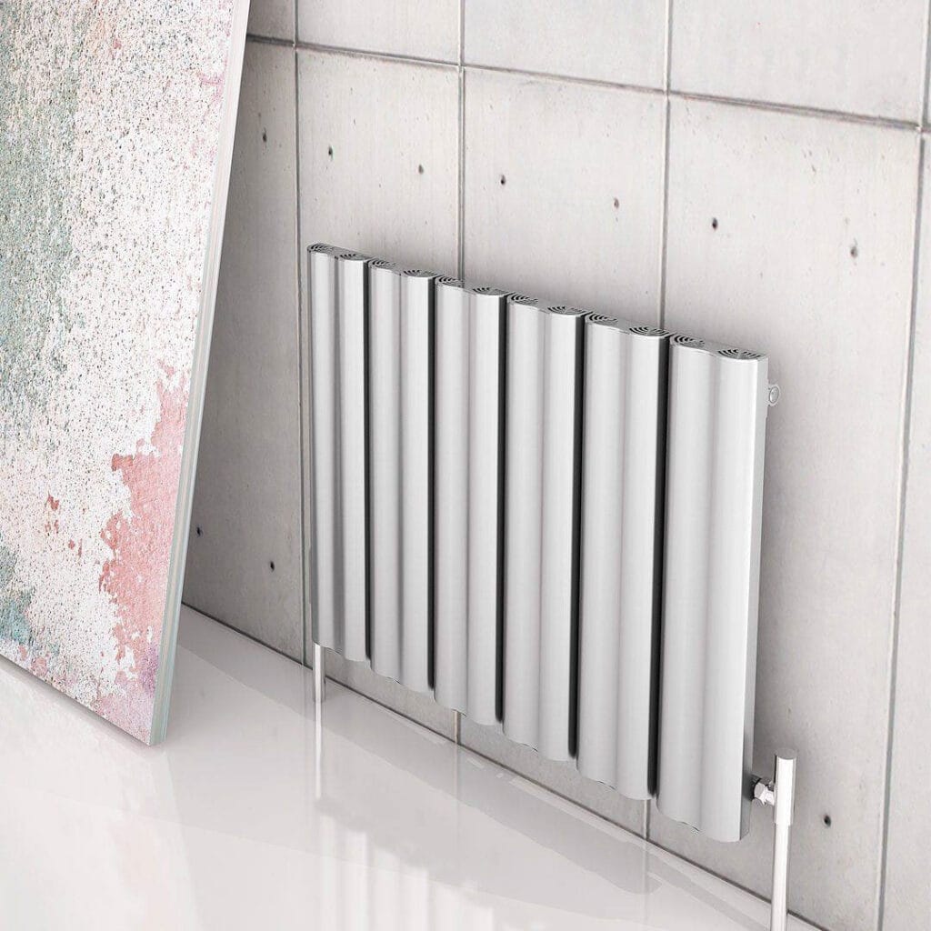 Carisa Wave Horizontal Polished Anodized Designer Radiator | Poshrads