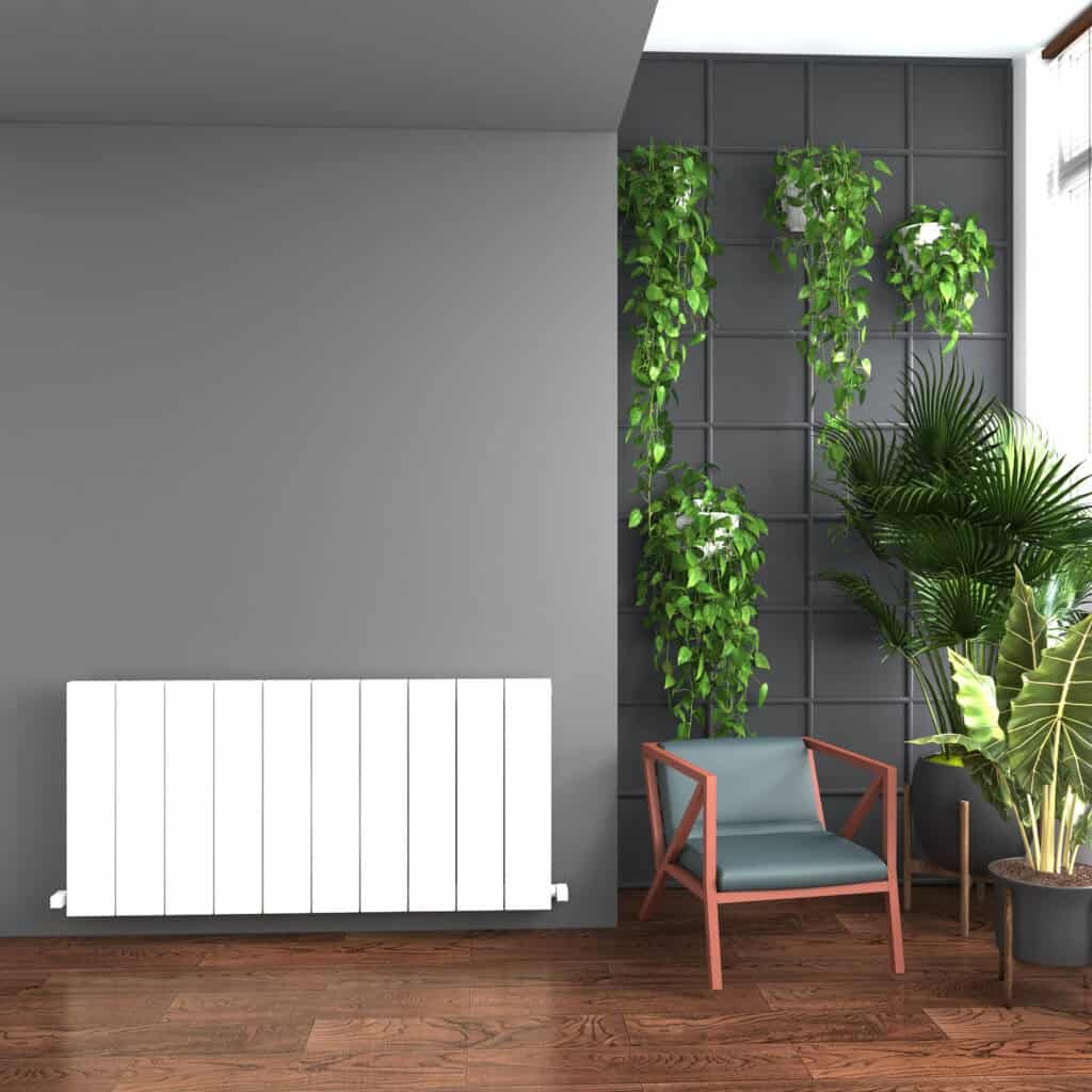 Buy Carisa Elvino Horizontal White Designer Radiator | Poshrads