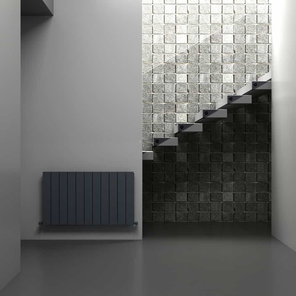 Buy Carisa Nemo Double Horizontal Anthracite Designer Radiator | Poshrads